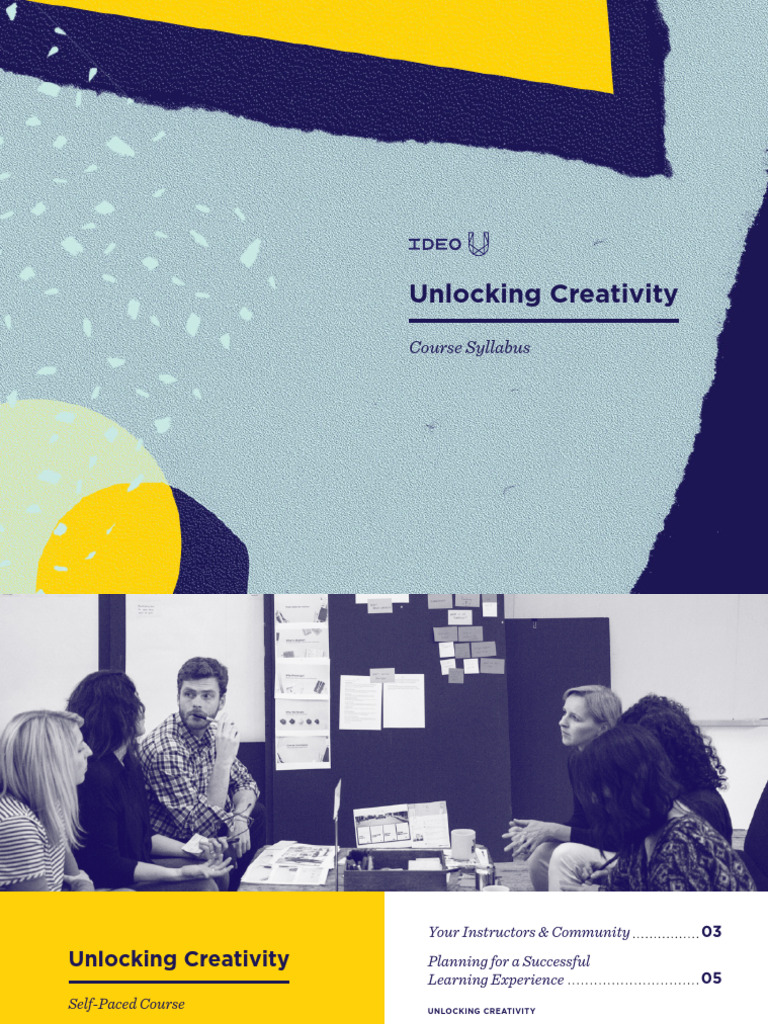 Unlocking Creativity Course Syllabus | PDF | Creativity | Educational ...