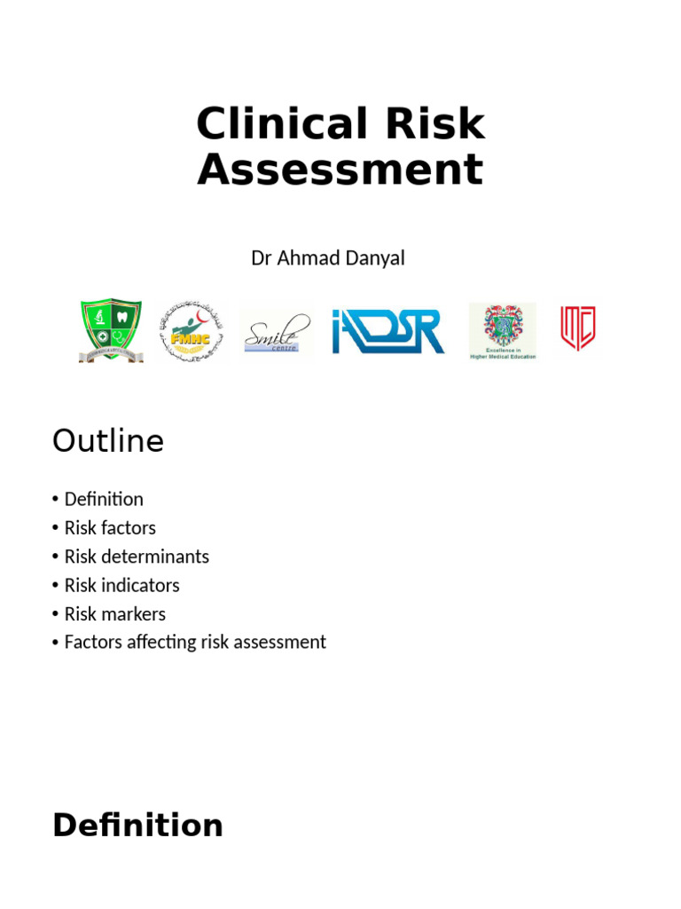 Clinical Risk Assessment | PDF | Periodontology | Diseases And Disorders
