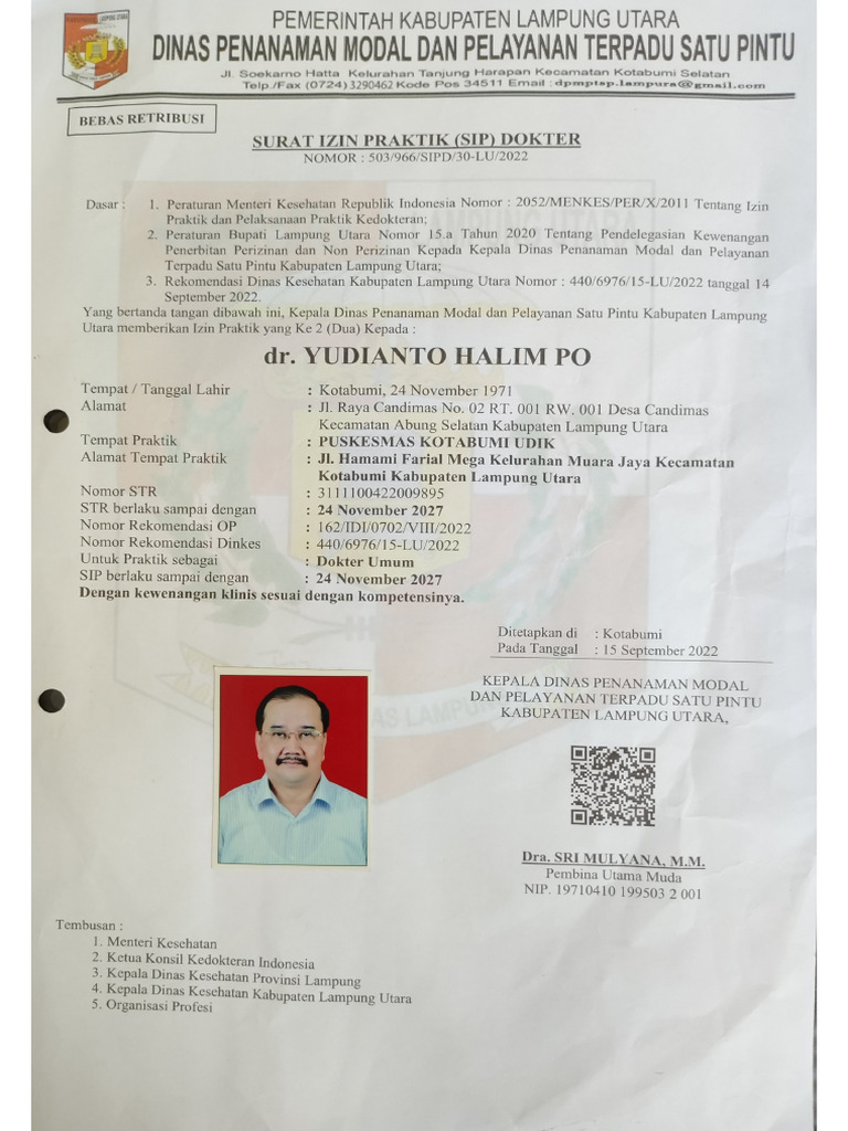 PDF Sip DR Yudi | PDF