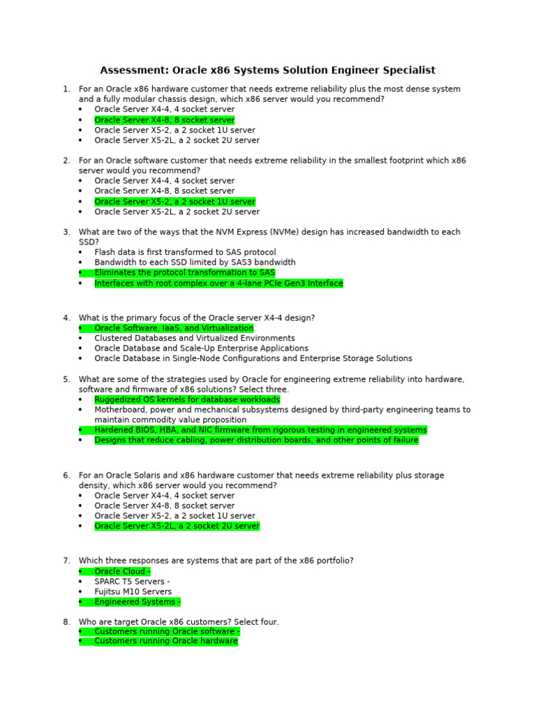 Oracle x86 Systems Assessment Guide | PDF | Virtualization | Oracle ...