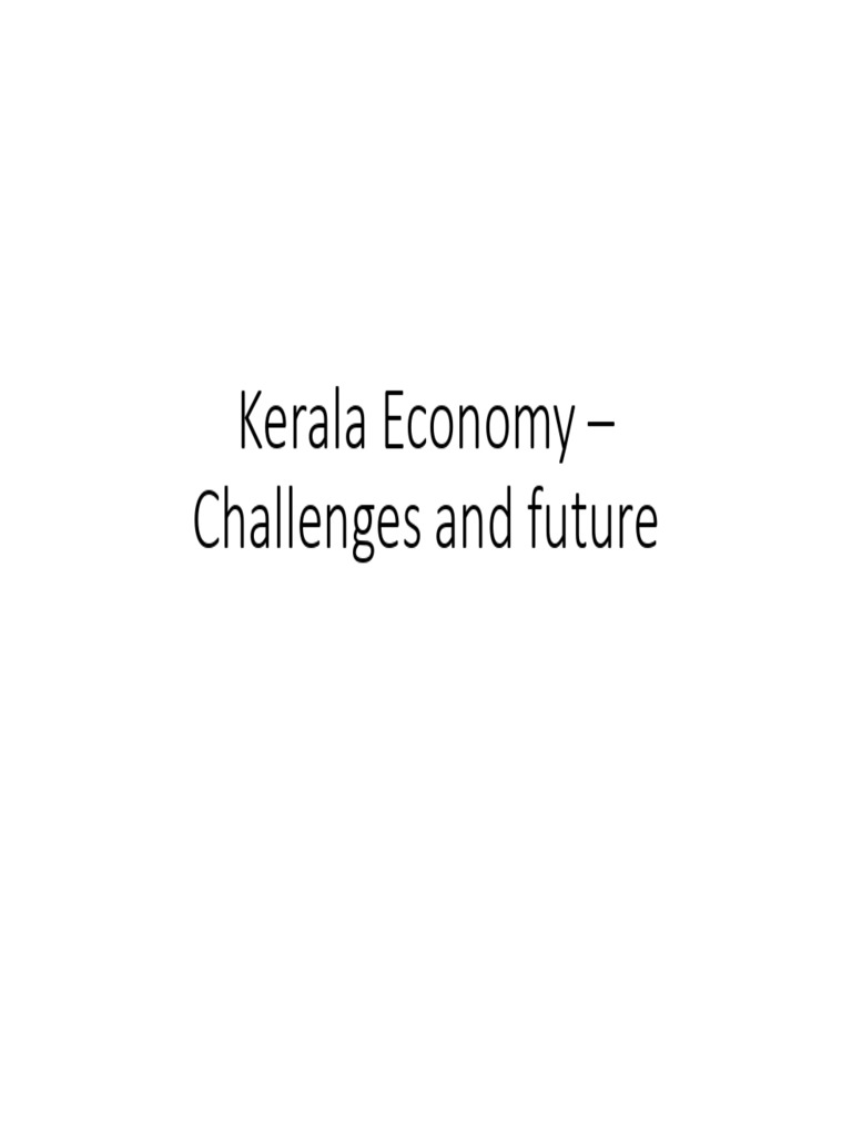 Kerala Economy: Challenges & Solutions | PDF | Subsidy | Government ...