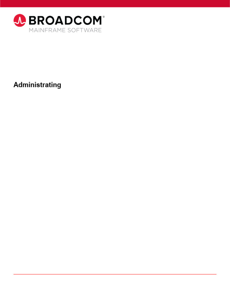 Administrating V18.1 | PDF | Information Technology | Software Engineering