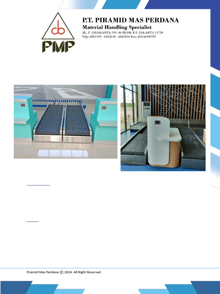 10 Brosur - Check in Conveyor PMP | PDF