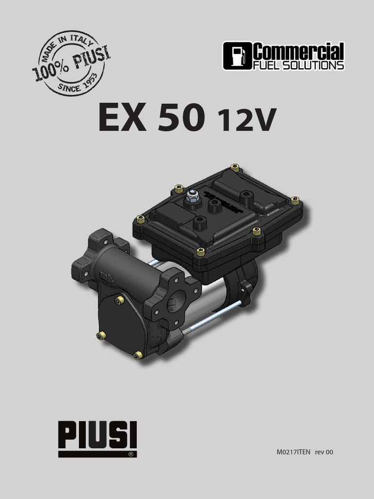 EX50 12v Atex Pump Manual | PDF | Pump | Flow Measurement