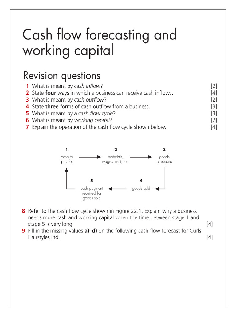 Cash Flow Forecast Test | PDF