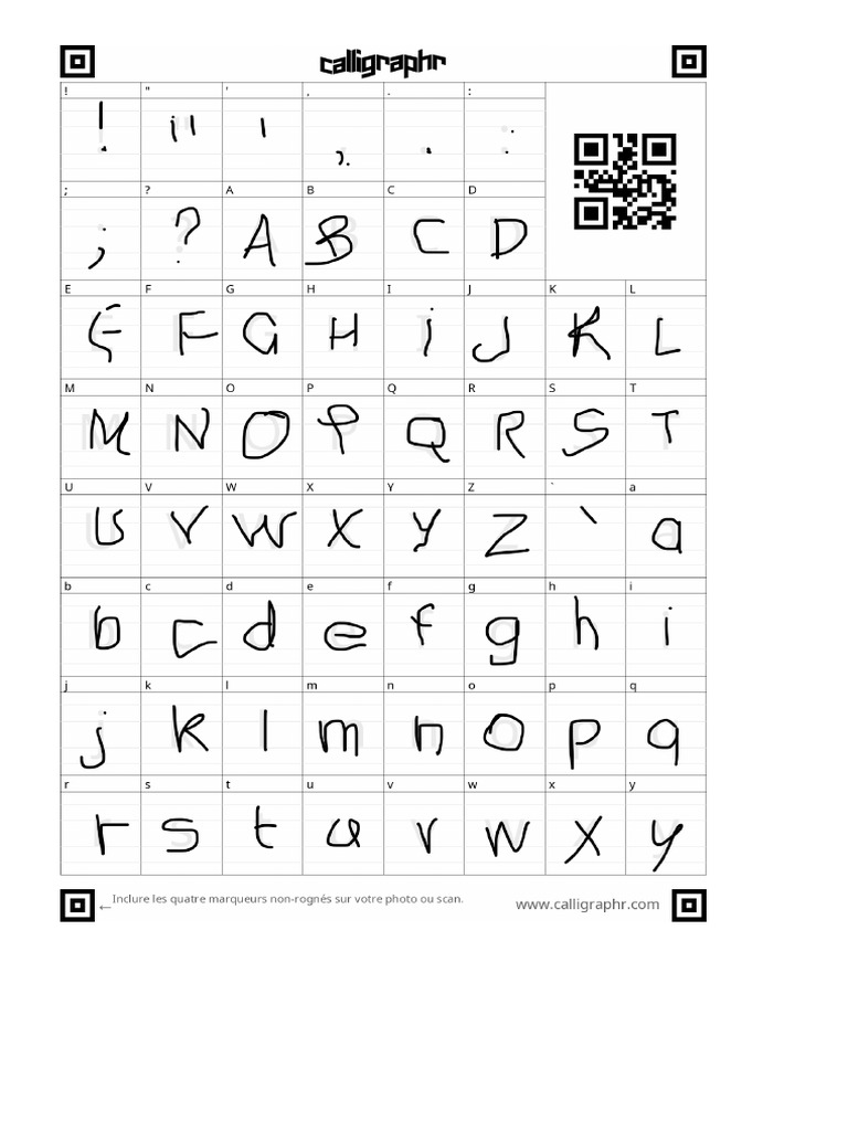 Calligraphr Template | PDF