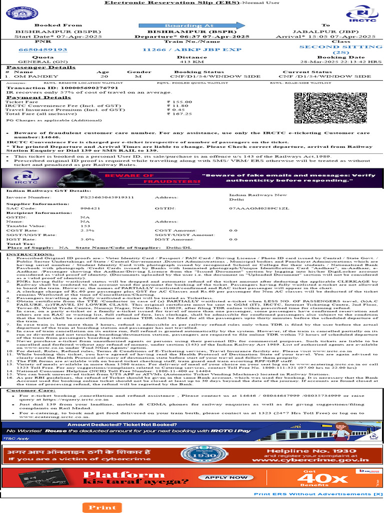 IRCTC Next Generation ETicketing System 5 | PDF | Identity Document ...