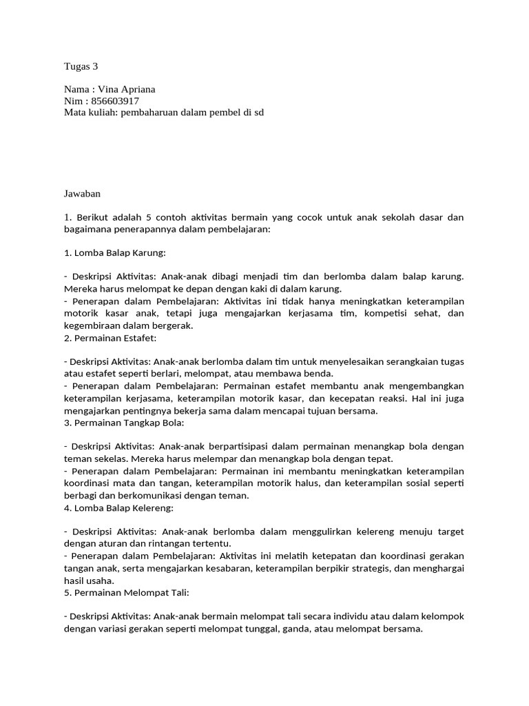 TMK 3 Pembaharuan Dalam Pembel Di SD | PDF