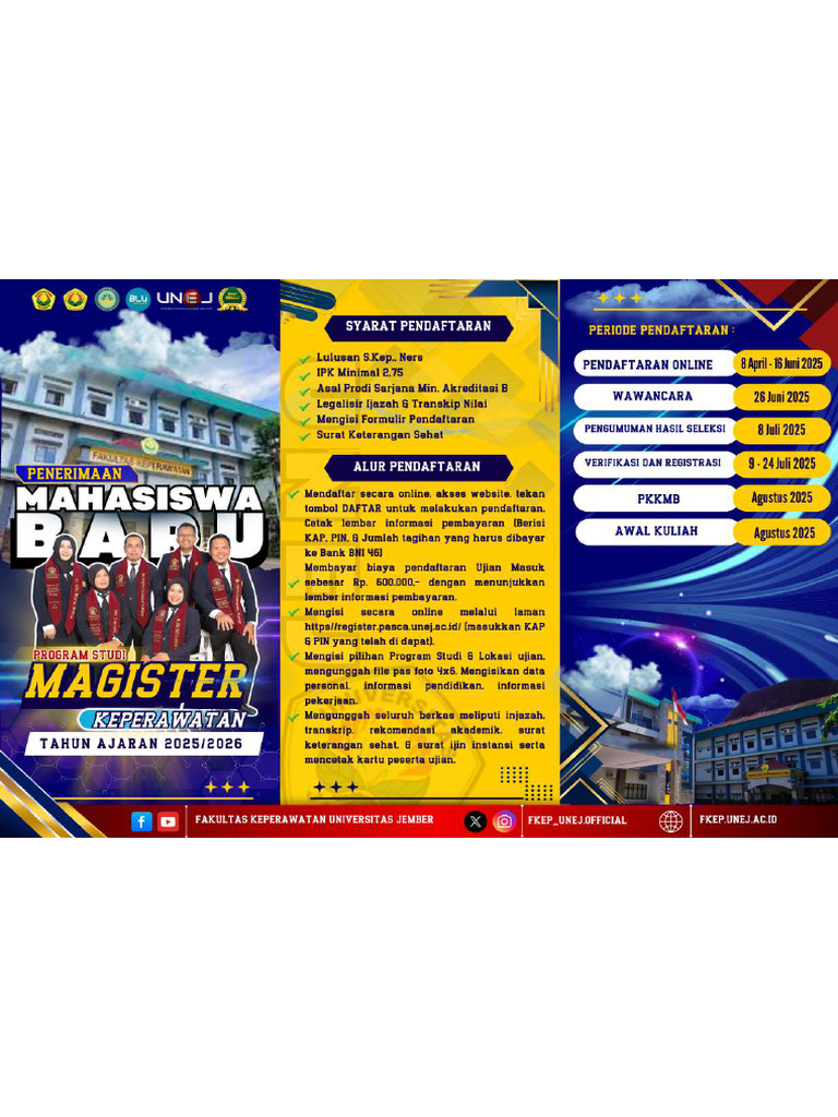 Brosur S2 Keperawatan UNEJ 2025 | PDF