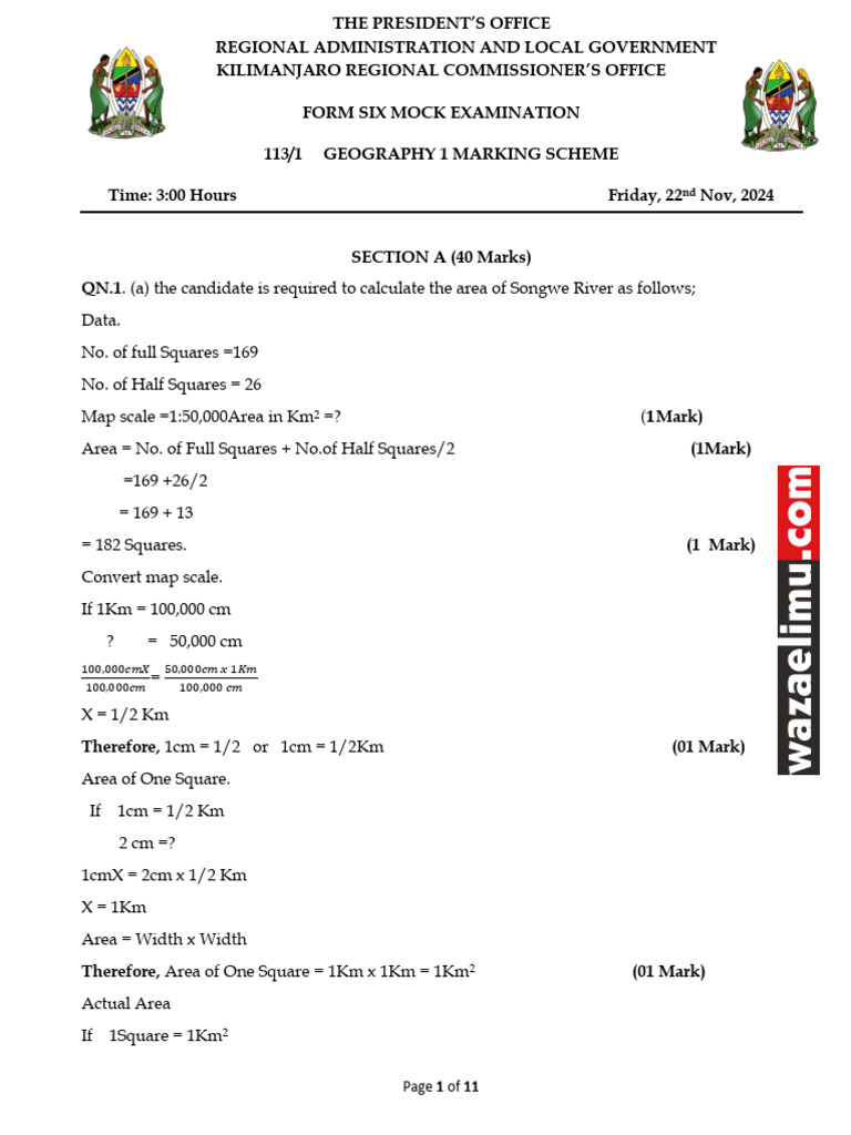 Geography 1 Moderated Ms Pdf River Soil