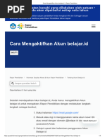 Panduan Aktivasi Akun Dikbud HR | PDF