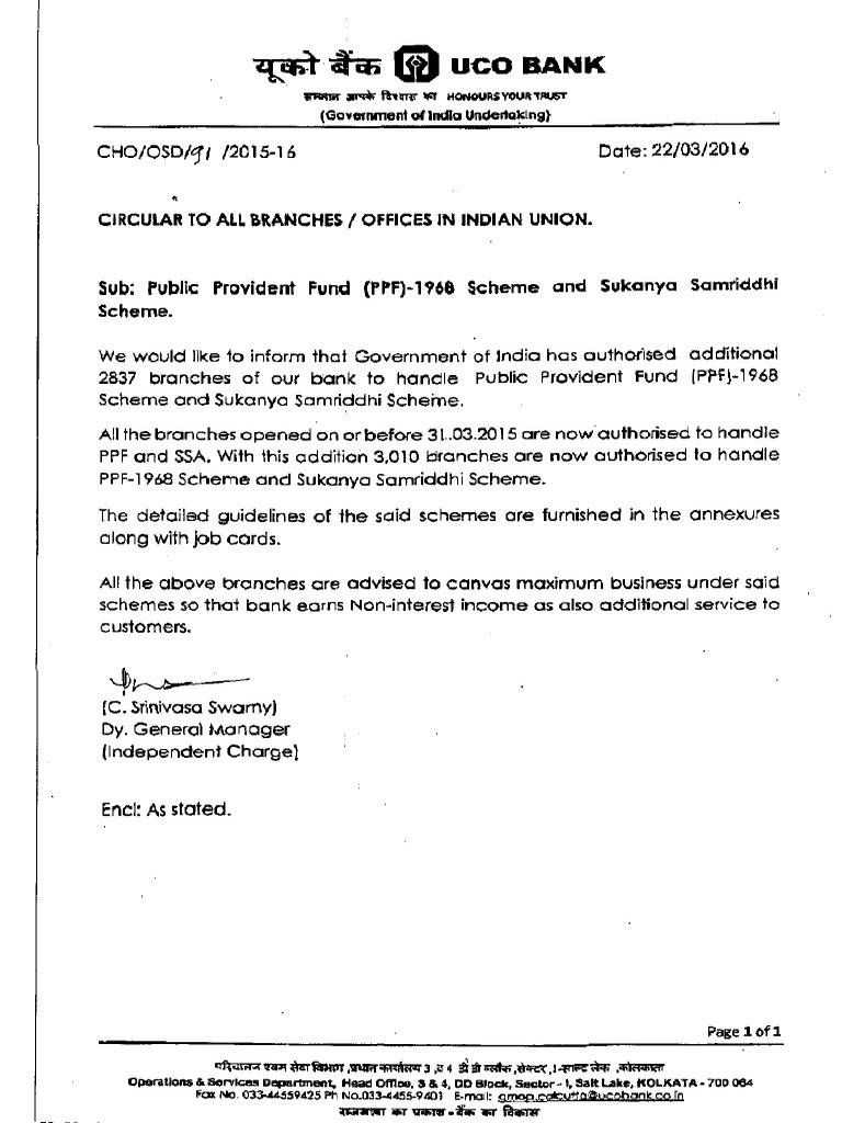 PPF and Sukanya Master Circular | PDF | Fiscal Policy | Welfare State