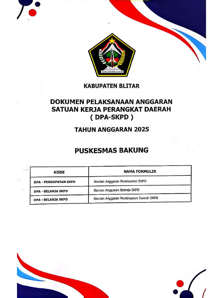 Dpa-Skpd 2025 PKM Bakung | PDF