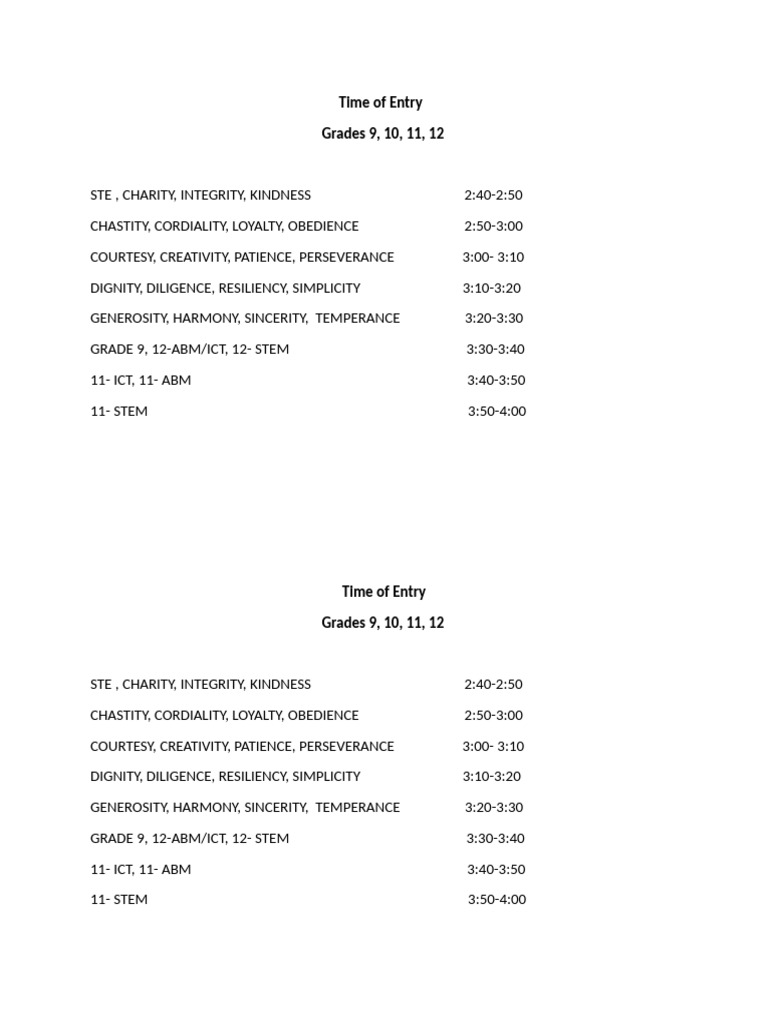 Time of Entry | PDF