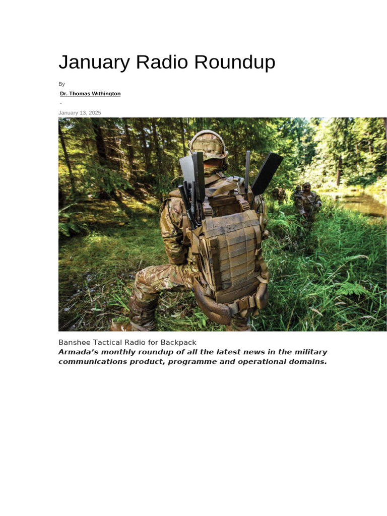 5G Banshee Tactical Radio Overview | PDF | Radio | Computer Network