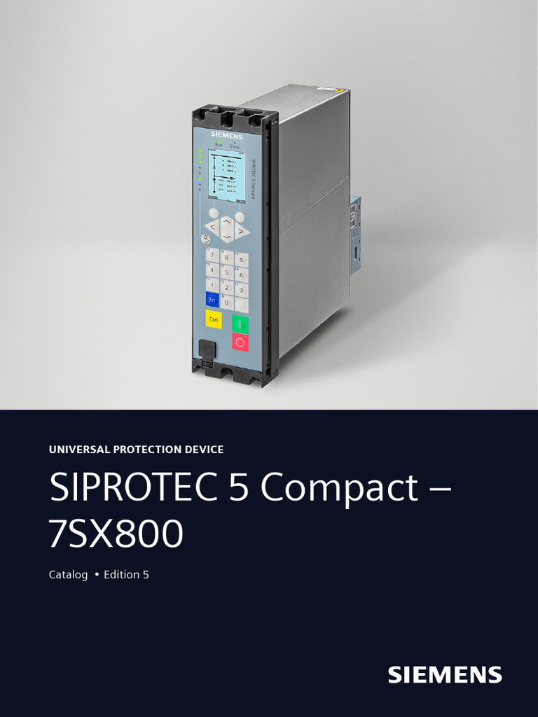 SIPROTEC 5 Compact Catalog - 7SX800 | PDF | Ac Power | Internet Of Things