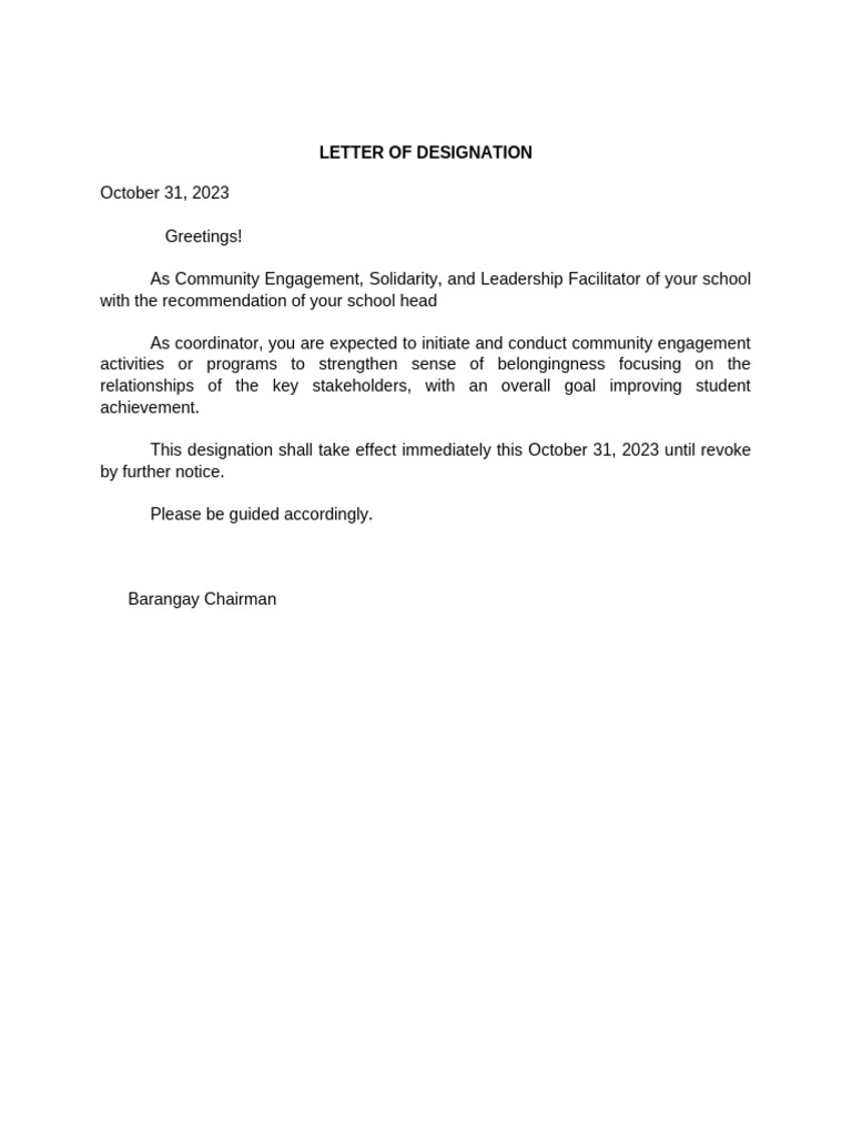 Designation 1 | PDF