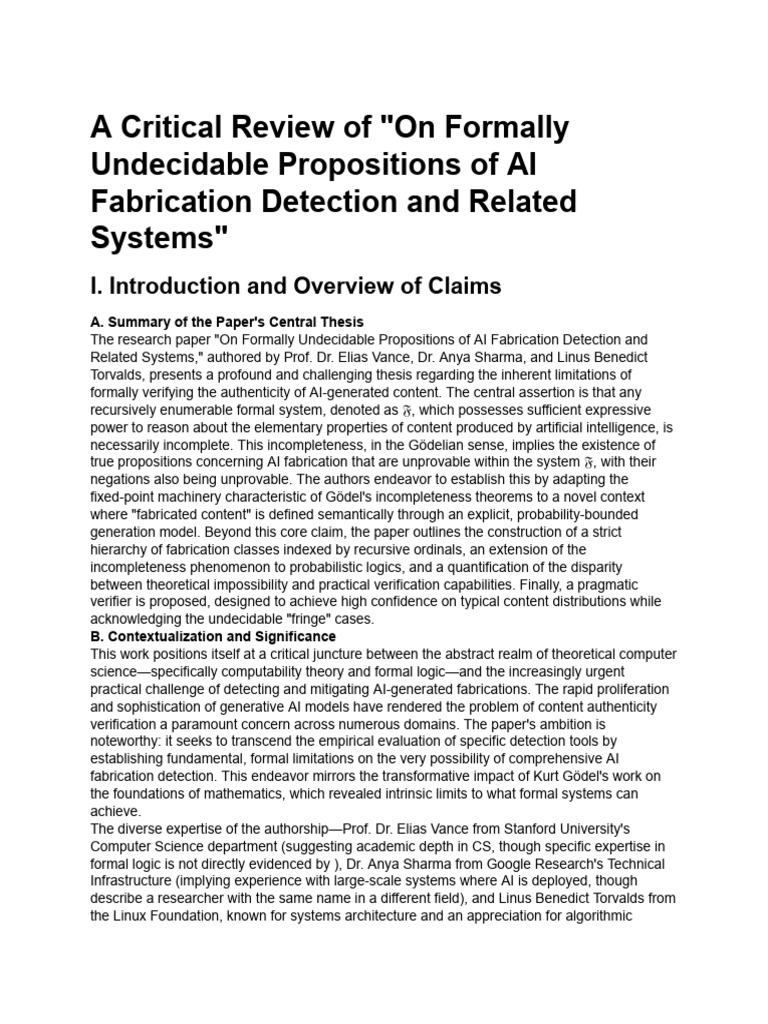 Axiom of AI Fabrication Incompleteness | PDF | Axiom | Artificial ...