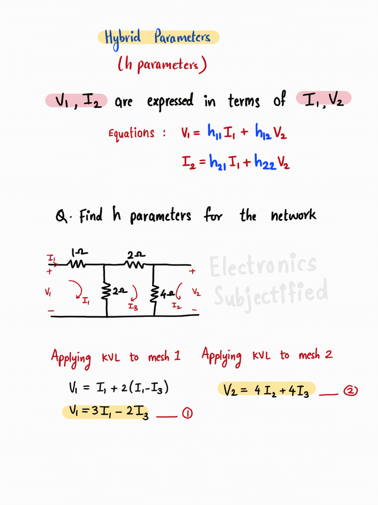 Hybrid Parameters | PDF