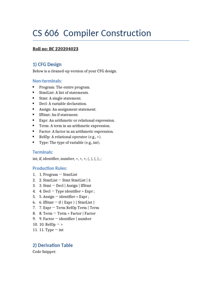 Spring 2025 - CS606 - 1 - BC220204023 | PDF | Computer Science ...