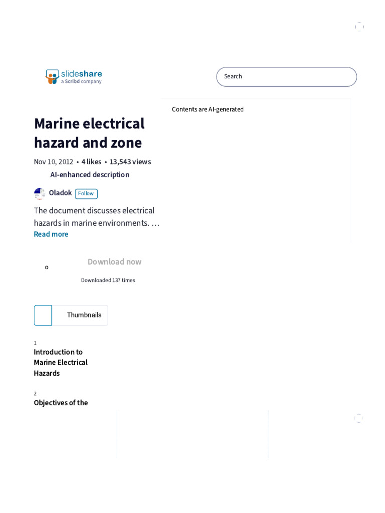 Marine Electrical Hazards Overview | PDF | Electric Arc | Switch