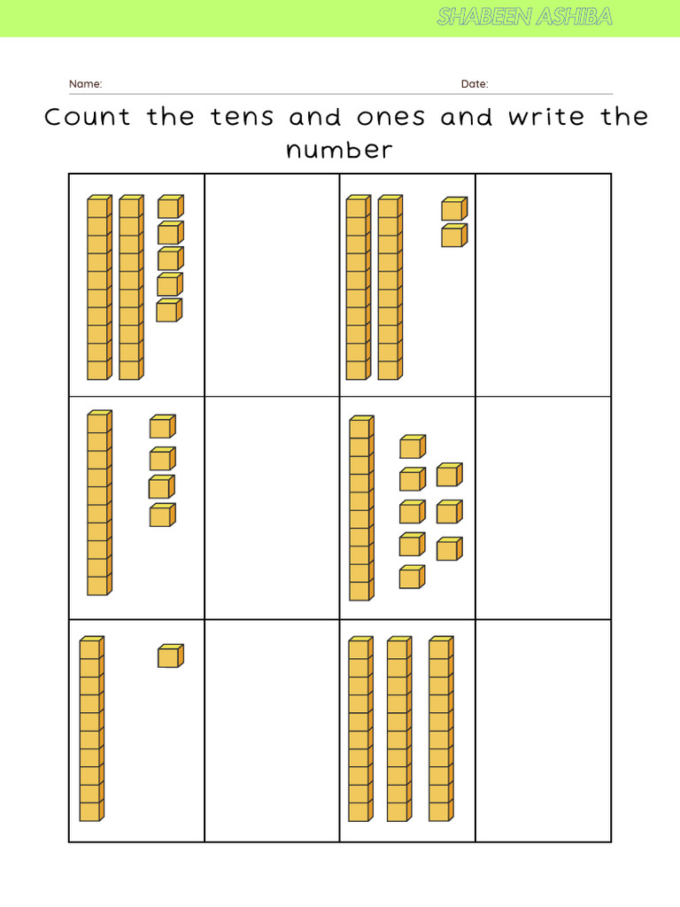 LKG Maths Worksheet Activities | PDF