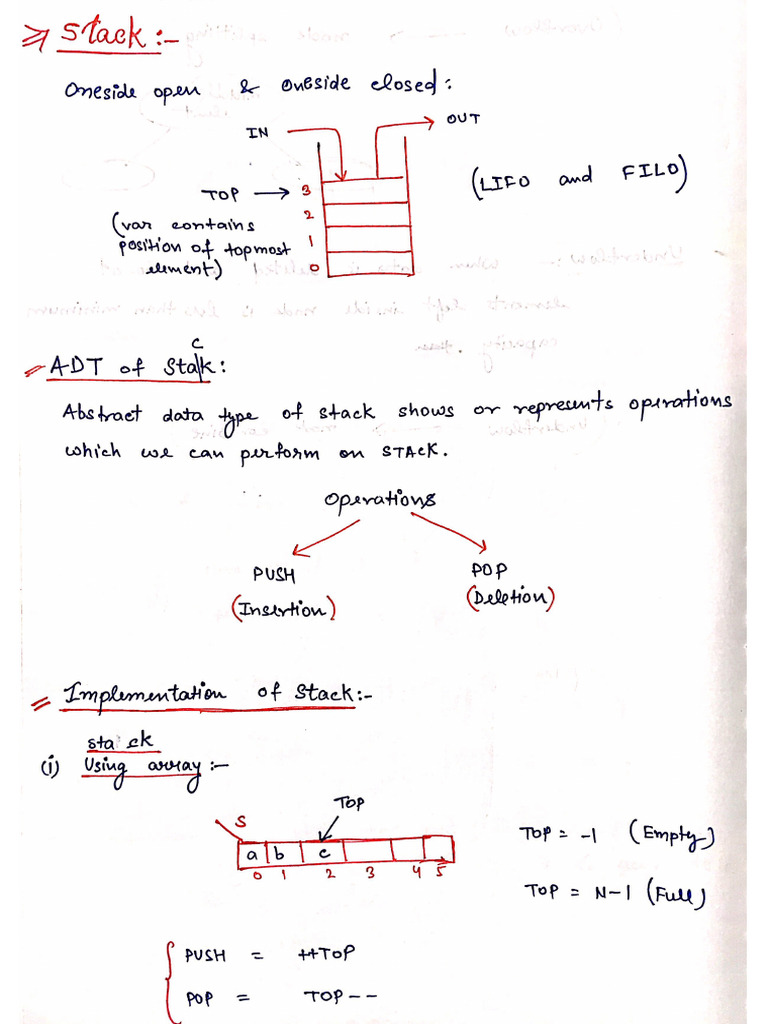 Made Easy Handwritten Stack and Application | PDF
