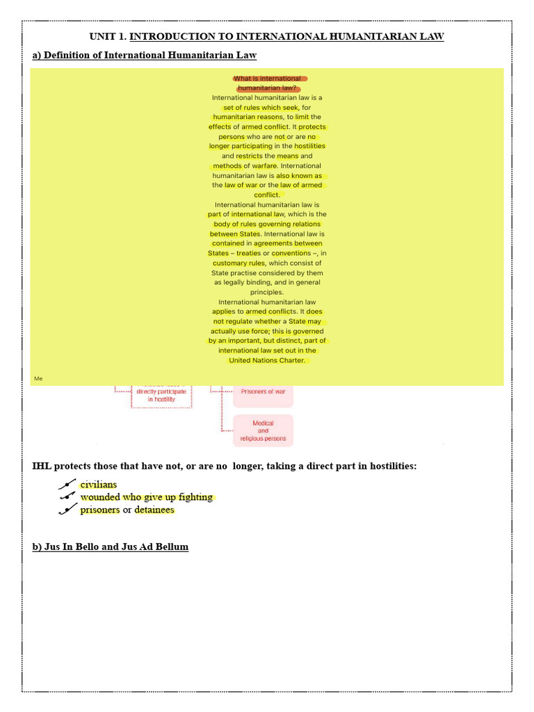 Ihl (1) 2 | PDF | International Humanitarian Law | Geneva Conventions