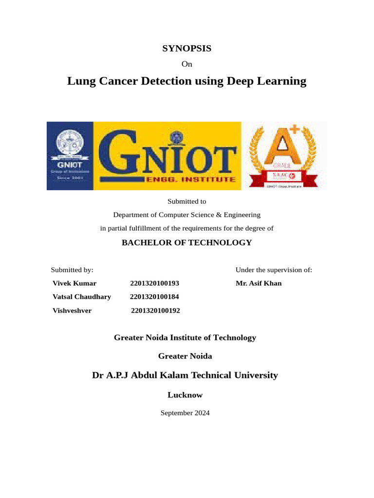 Deep Learning for Lung Cancer Detection | PDF | Deep Learning | Medical ...