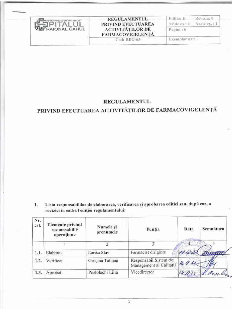 REG 65 Farmacovigelenta | PDF