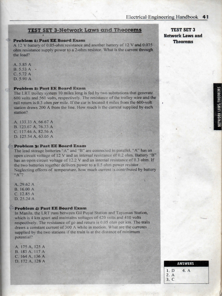 Chapter 3 Network Laws and Theorem | PDF
