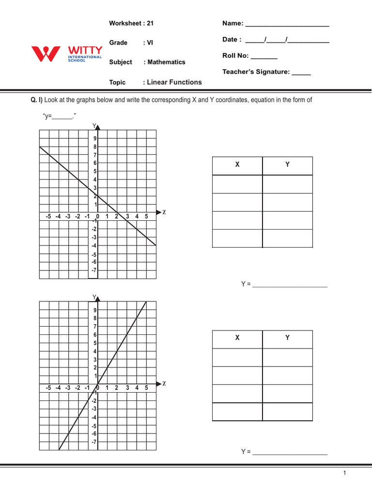 IGCSE Grade VI Mathematics WS 21 | PDF | Mathematics | Mathematical ...