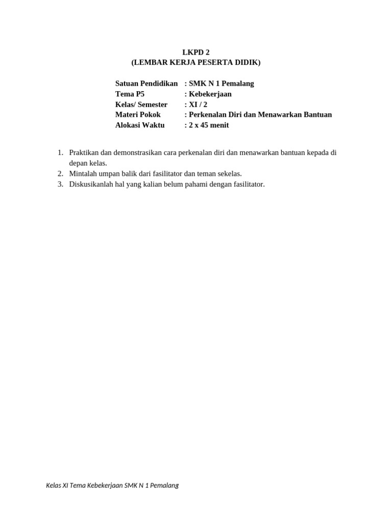 LKPD 2 | PDF