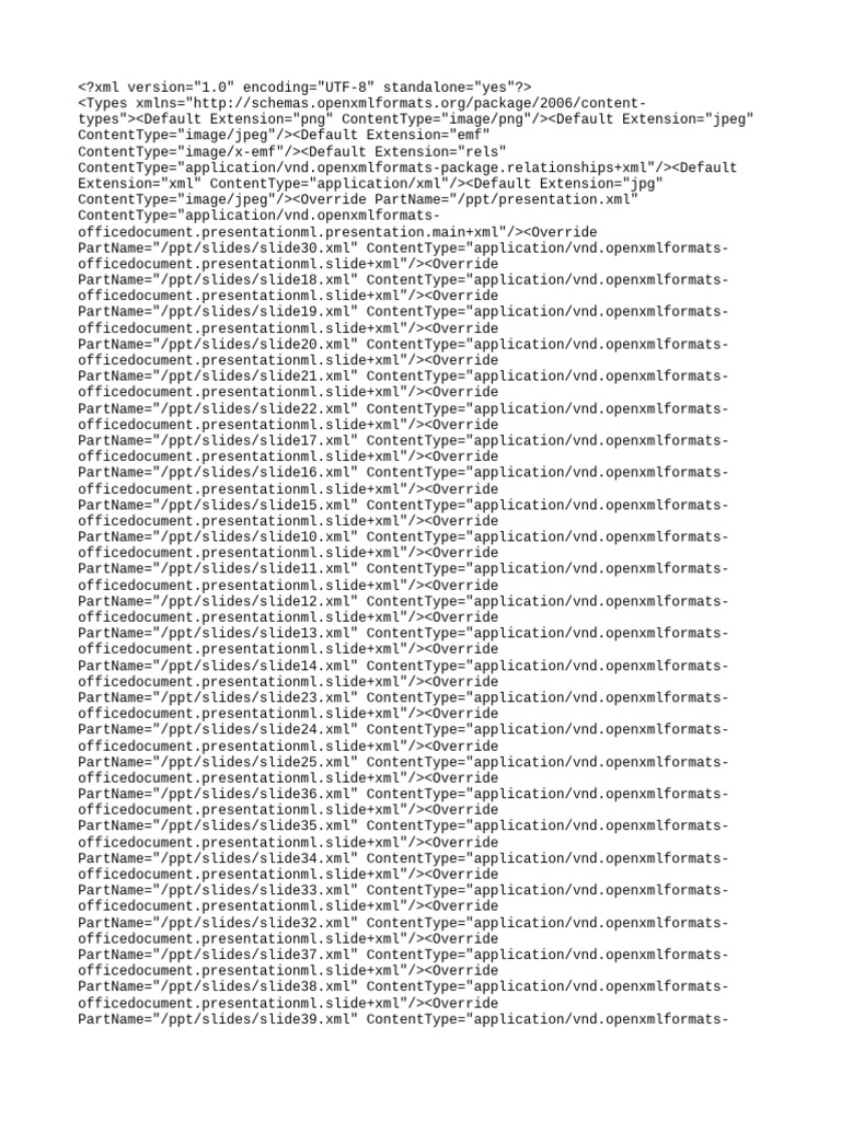PowerPoint Content Types XML Guide | PDF