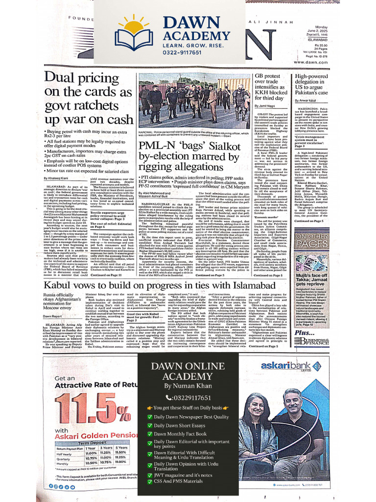 Dawn Newspaper 2 June 2025 | PDF