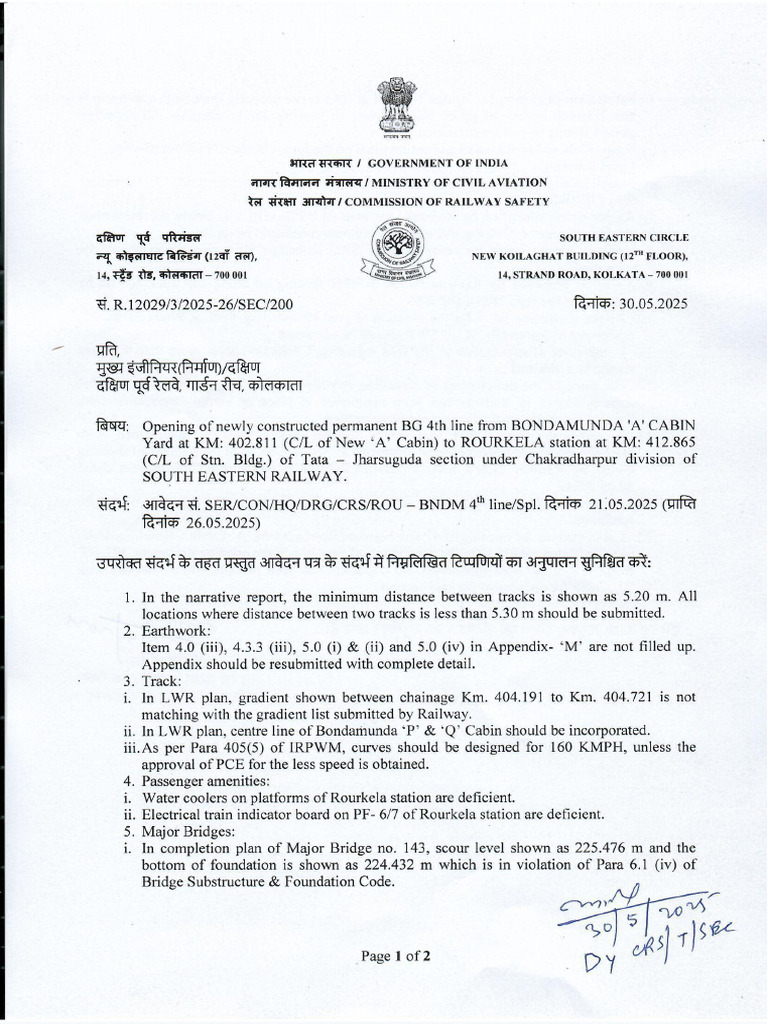 Observation Bondamunda 'A' Cabin-Rourkela | PDF