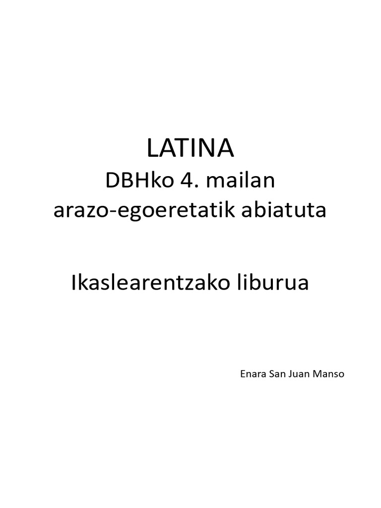 Ikaslearentzako liburua | PDF