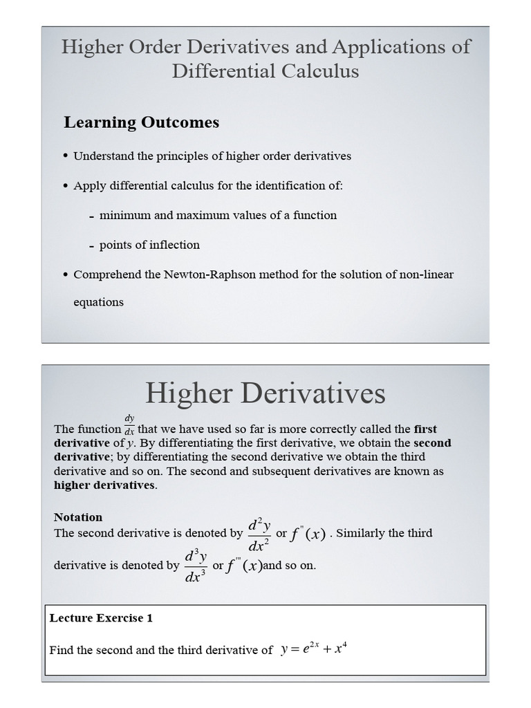 Applications of Differentiation | PDF | Derivative | Differential Calculus