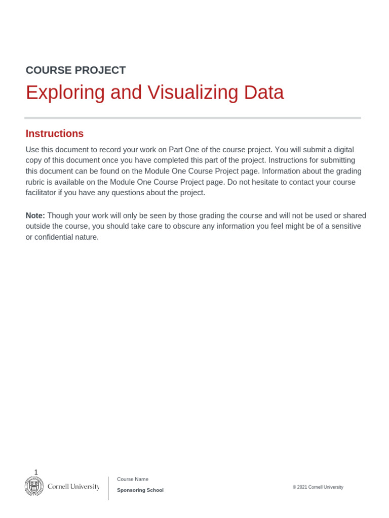 cs446 - Course Project Part One | PDF | Confounding