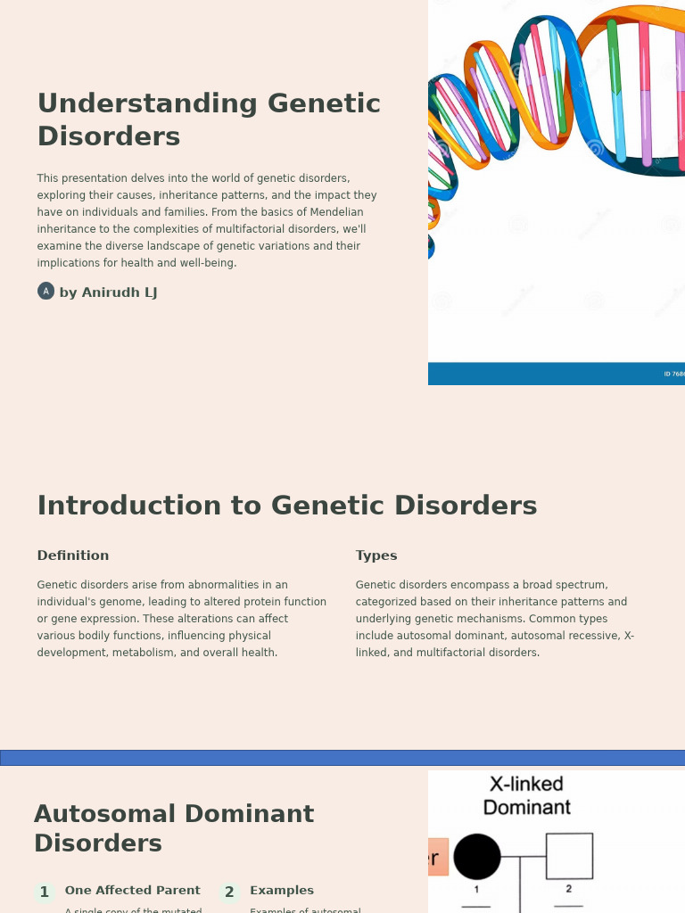 Understanding Genetic Disorders | PDF | Genetic Disorder | Genetics