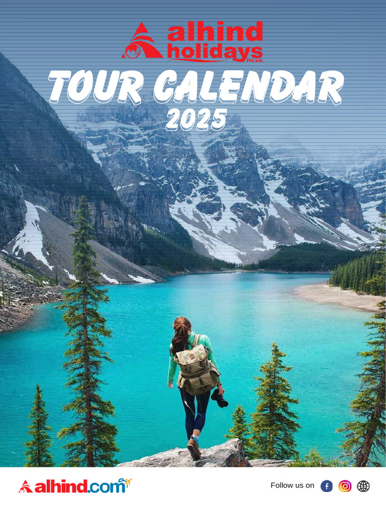 Group Tour Calendar 2025 | PDF