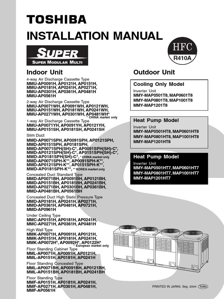 Installation Manual SMMS | PDF | High Voltage | Air Conditioning