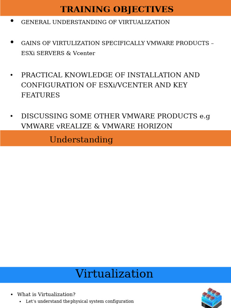 Day 1 - Introduction To Virtualization and VMware | PDF | Virtualization | Operating System