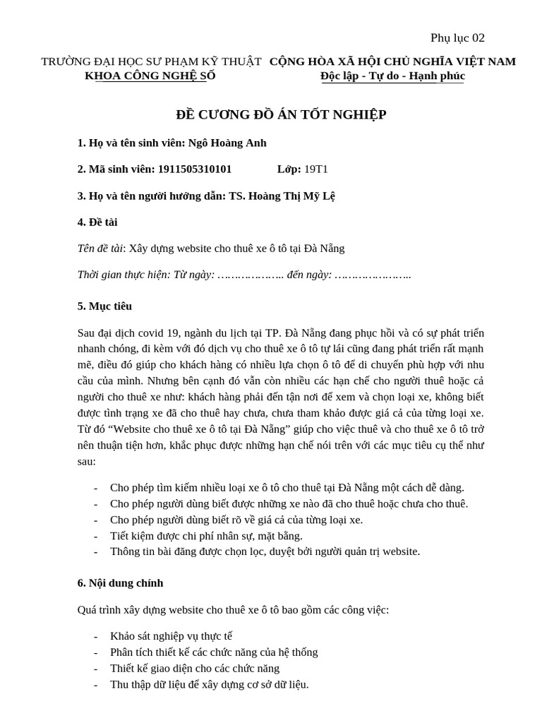 Ngo Hoang Anh - Datn | PDF