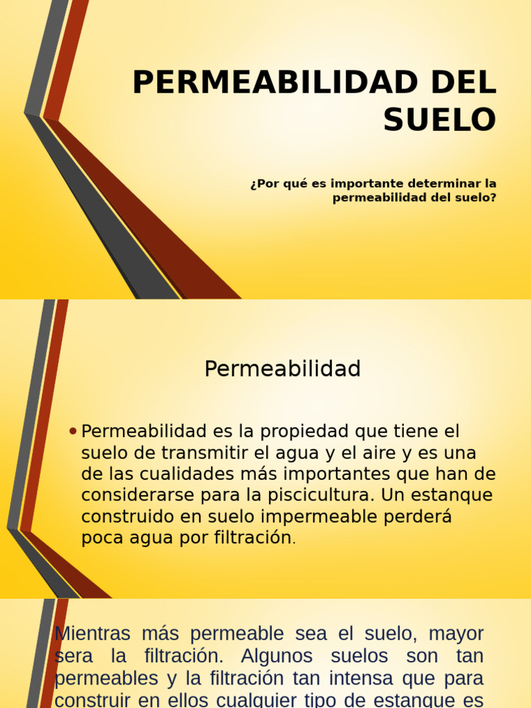 2-Permeabilidad Del Suelo | PDF | Suelo | Ciencias de la Tierra
