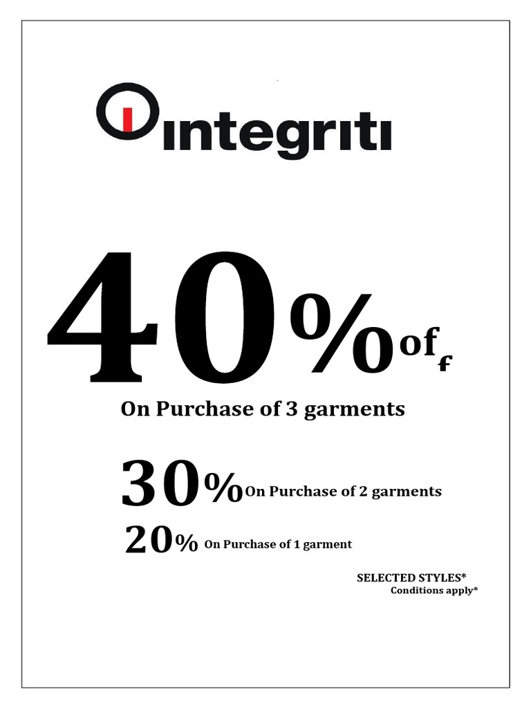 Integriti A4 Revised. | PDF