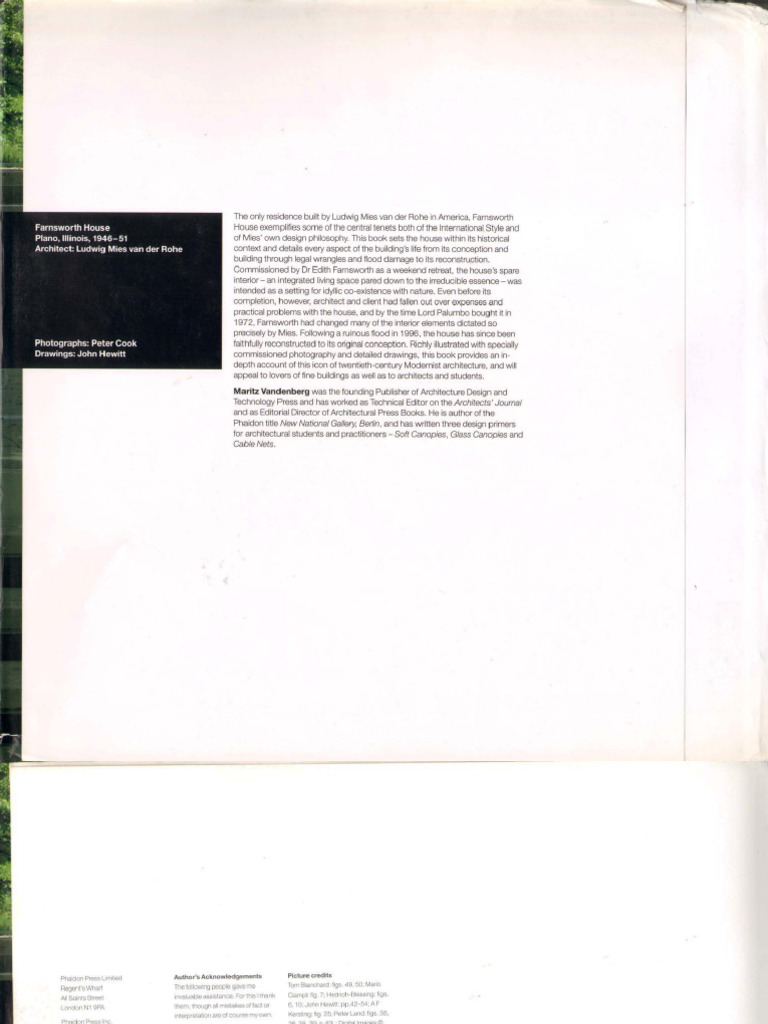 Farnsworth House - Ludwig Mies Van Der Rohe - Maritz Vandenberg Maritz ...