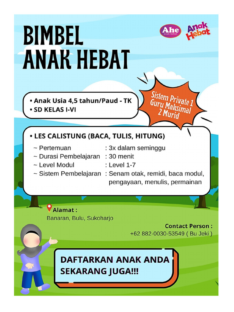 Bimbel Anak Hebat | PDF
