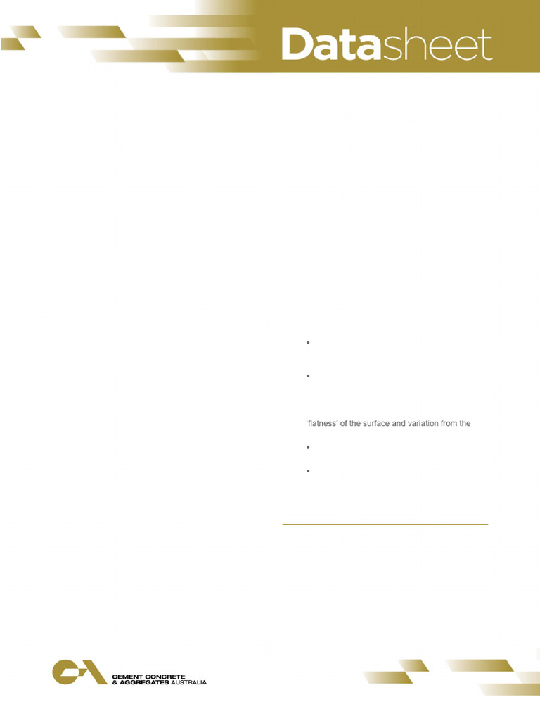 My Publications - DATASHEET - Tolerances For Concrete Surfaces | PDF ...