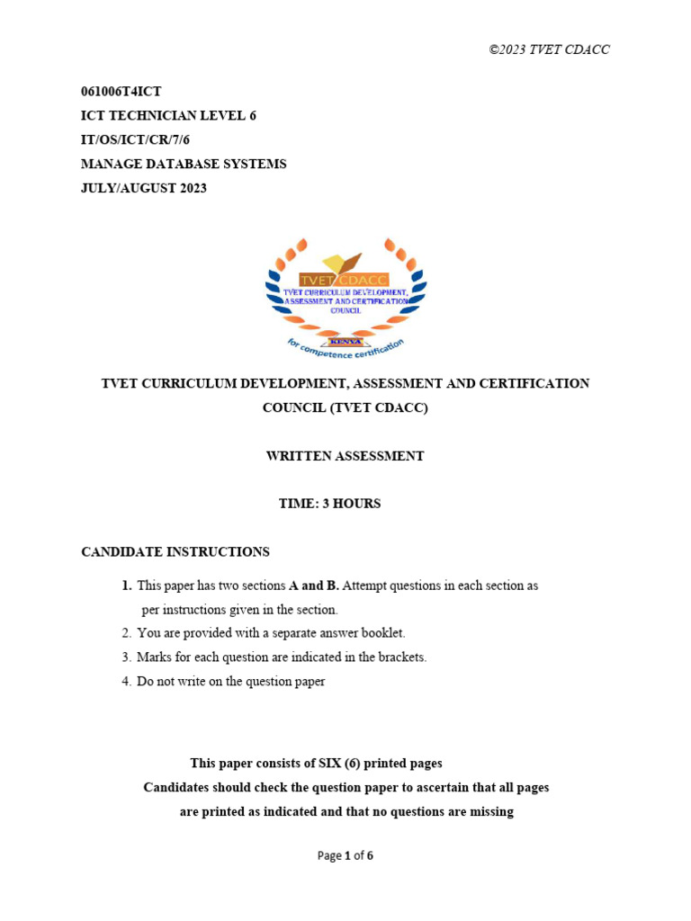 Database Management System L6 Pdf Databases Data Management
